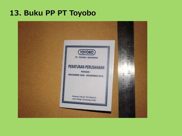 Contoh desain dan cetak buku pp peraturan perusahaan industri | PPTX