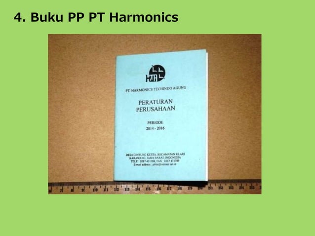Contoh desain dan cetak buku pp peraturan perusahaan industri | PPTX