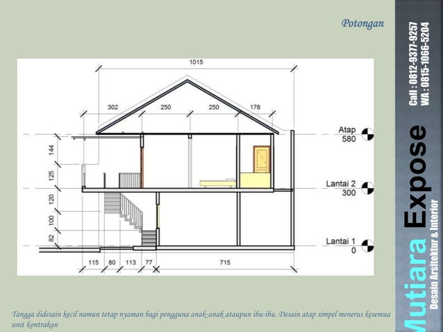 Contoh Desain Rumah Kontrakan Petak | PPTX