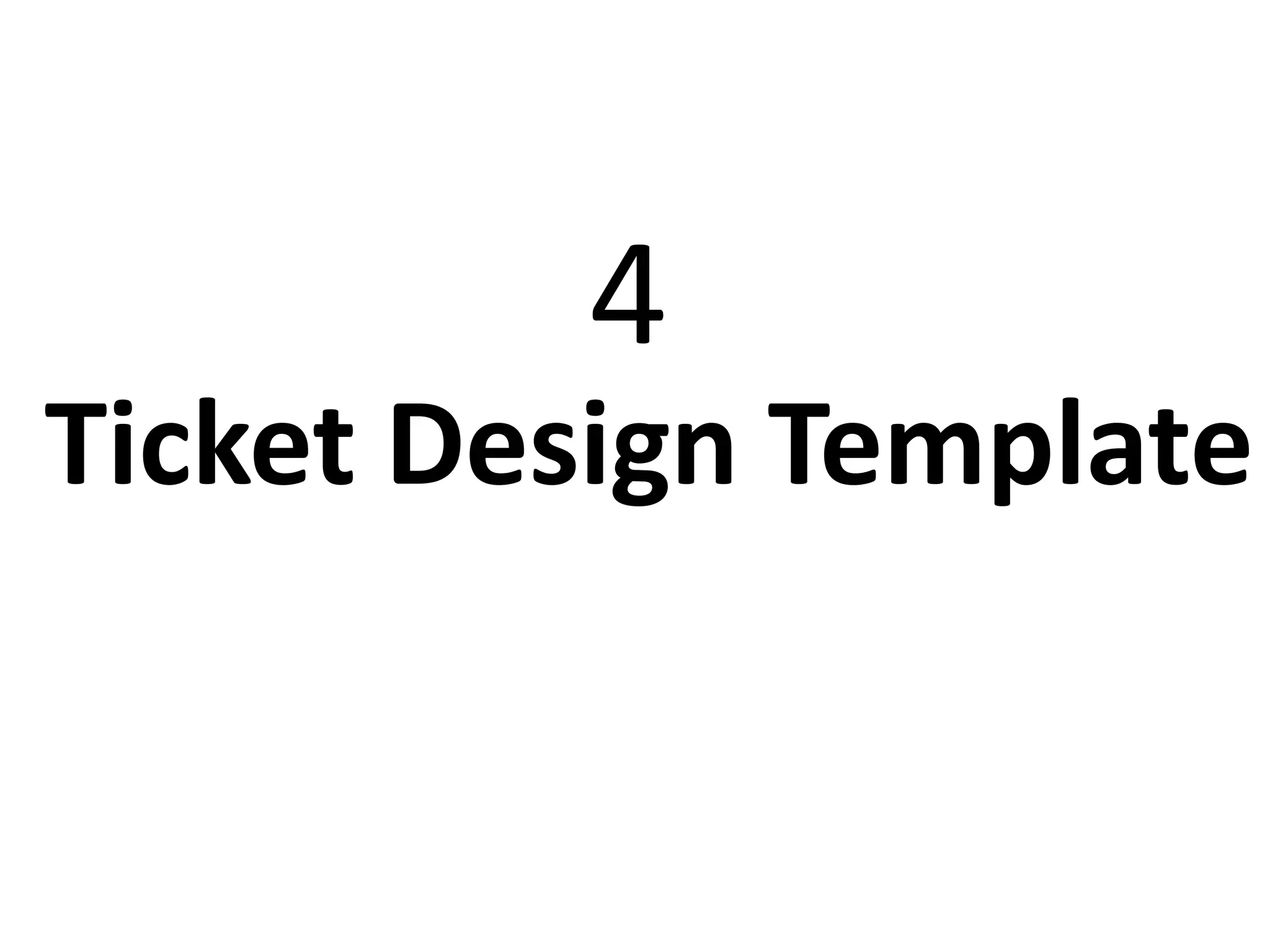 Contoh desain tiket | PPTX