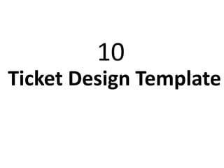 Contoh desain tiket | PPT