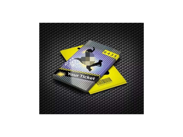 Contoh desain tiket | PPTX