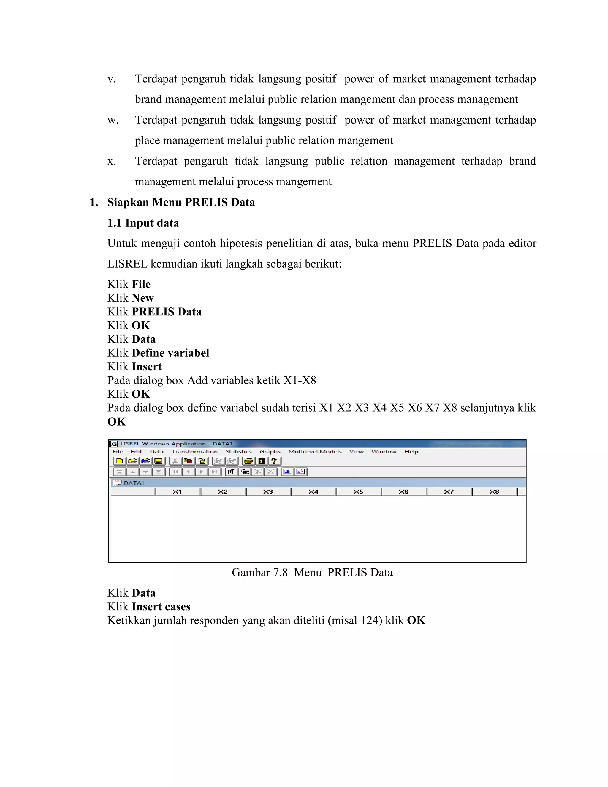 CONTOH DISERTASI MODEL ANALISIS JALUR DENGAN LISREL | PDF