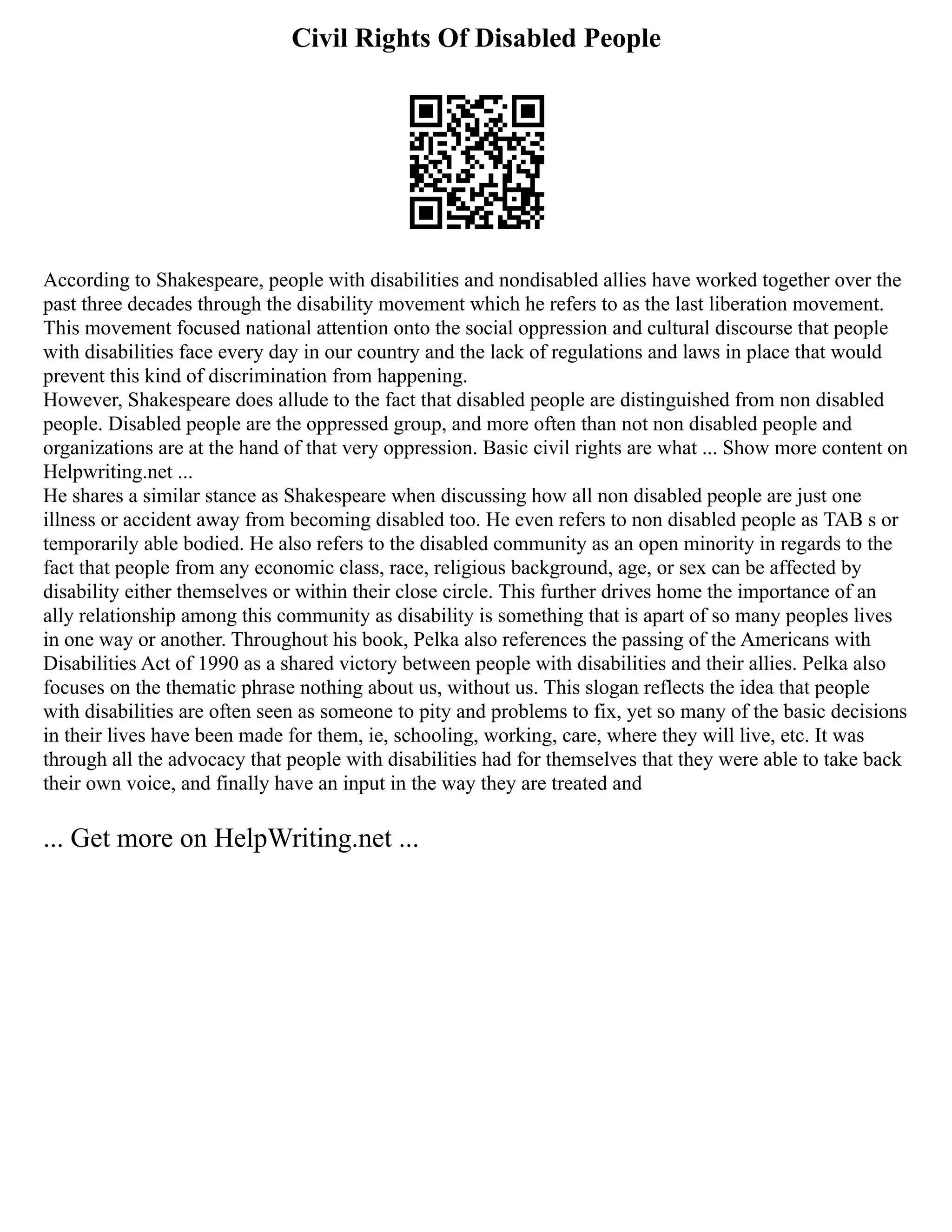 Contoh Draft Essay Sketsa | PDF