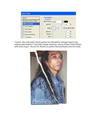 Contoh efek foto robek | PDF