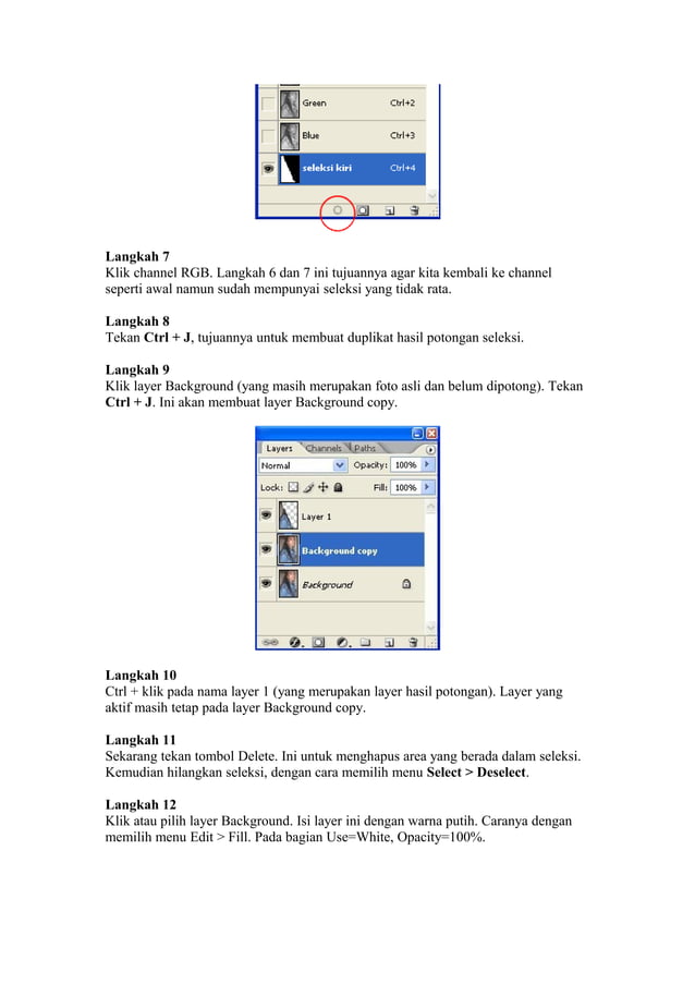 Contoh efek foto robek