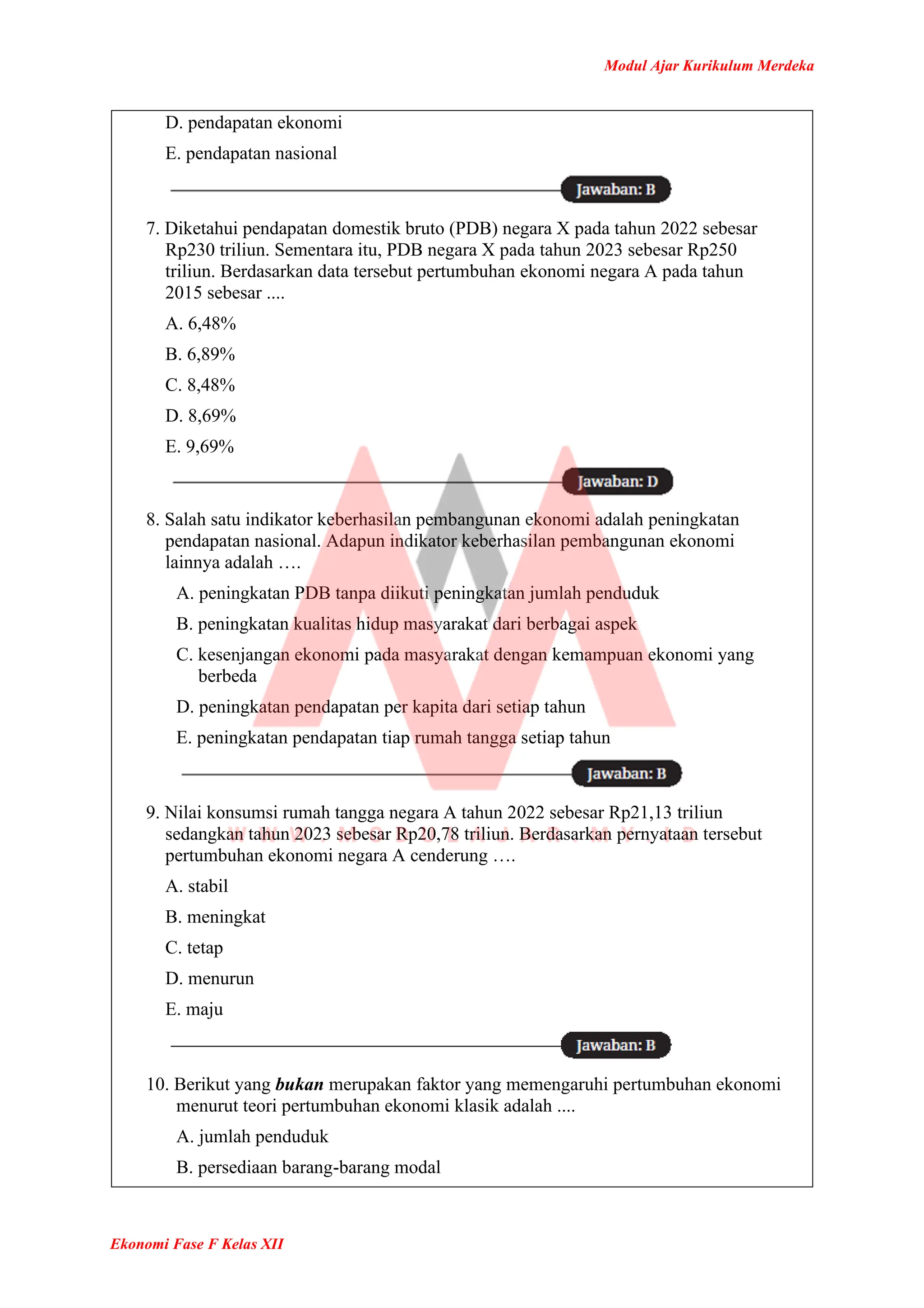 Modul Ajar Ekonomi Kelas 12 Kurikulum Merdeka | PDF