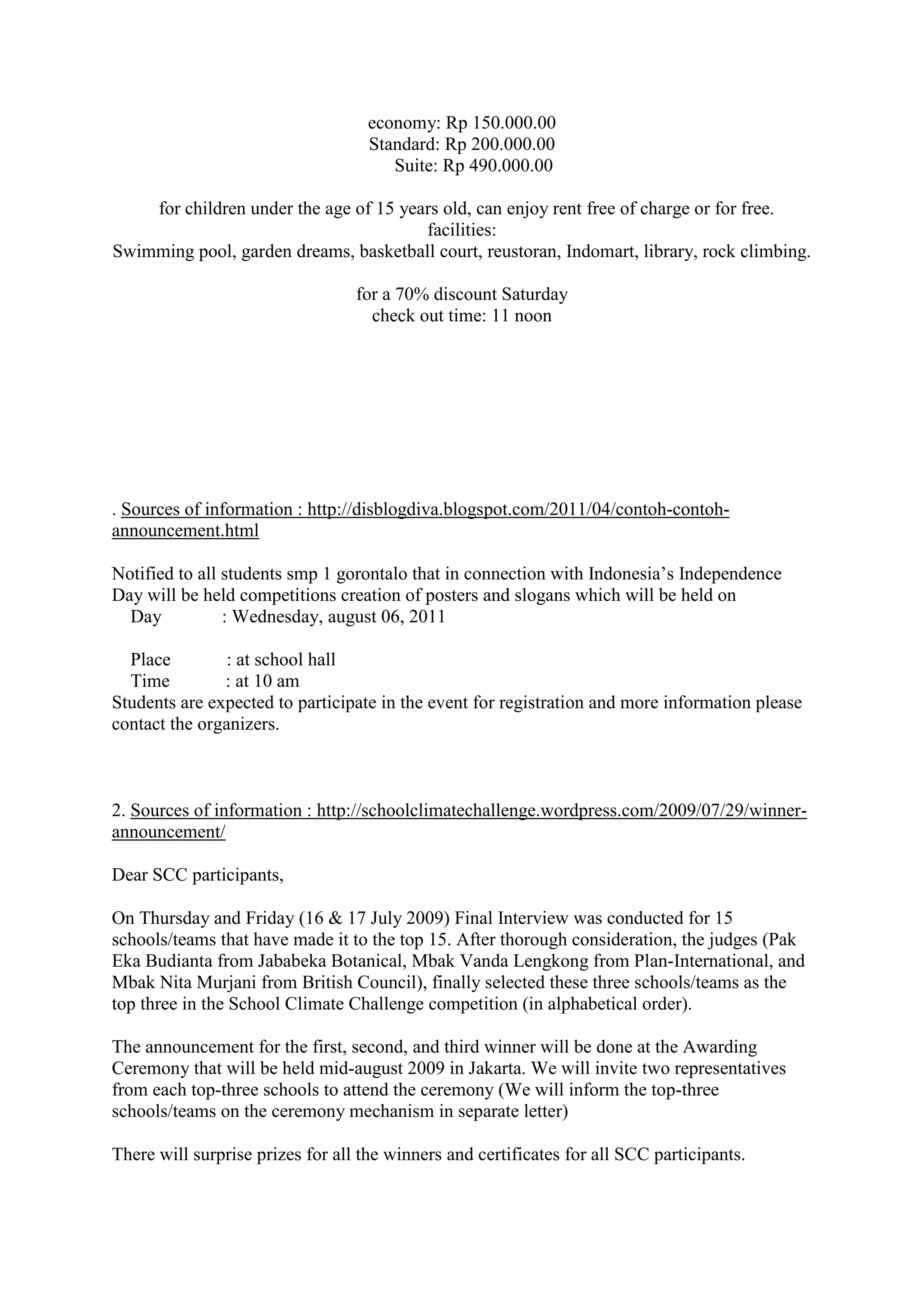 Contoh english course advertisement | DOCX