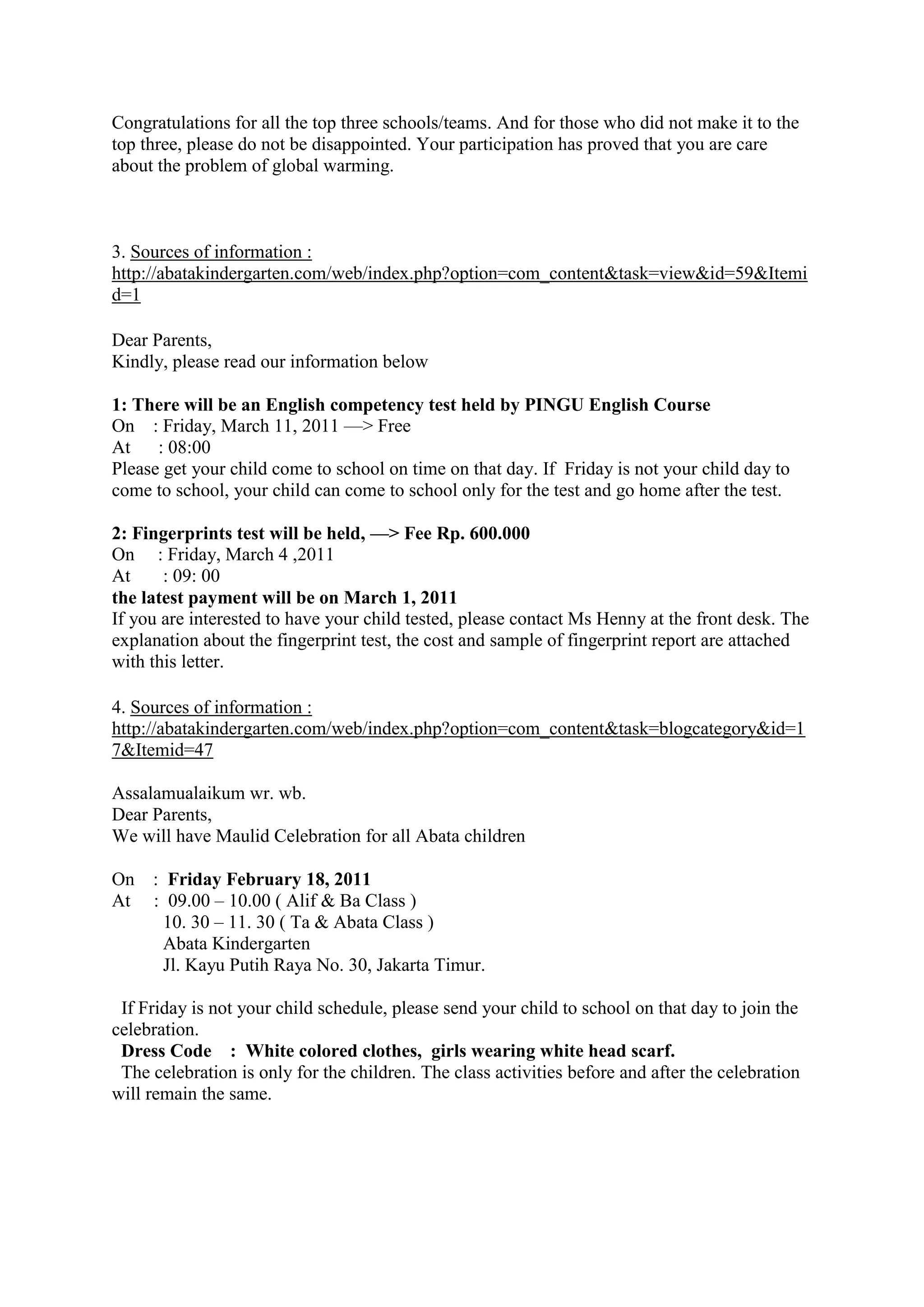Contoh english course advertisement | DOCX