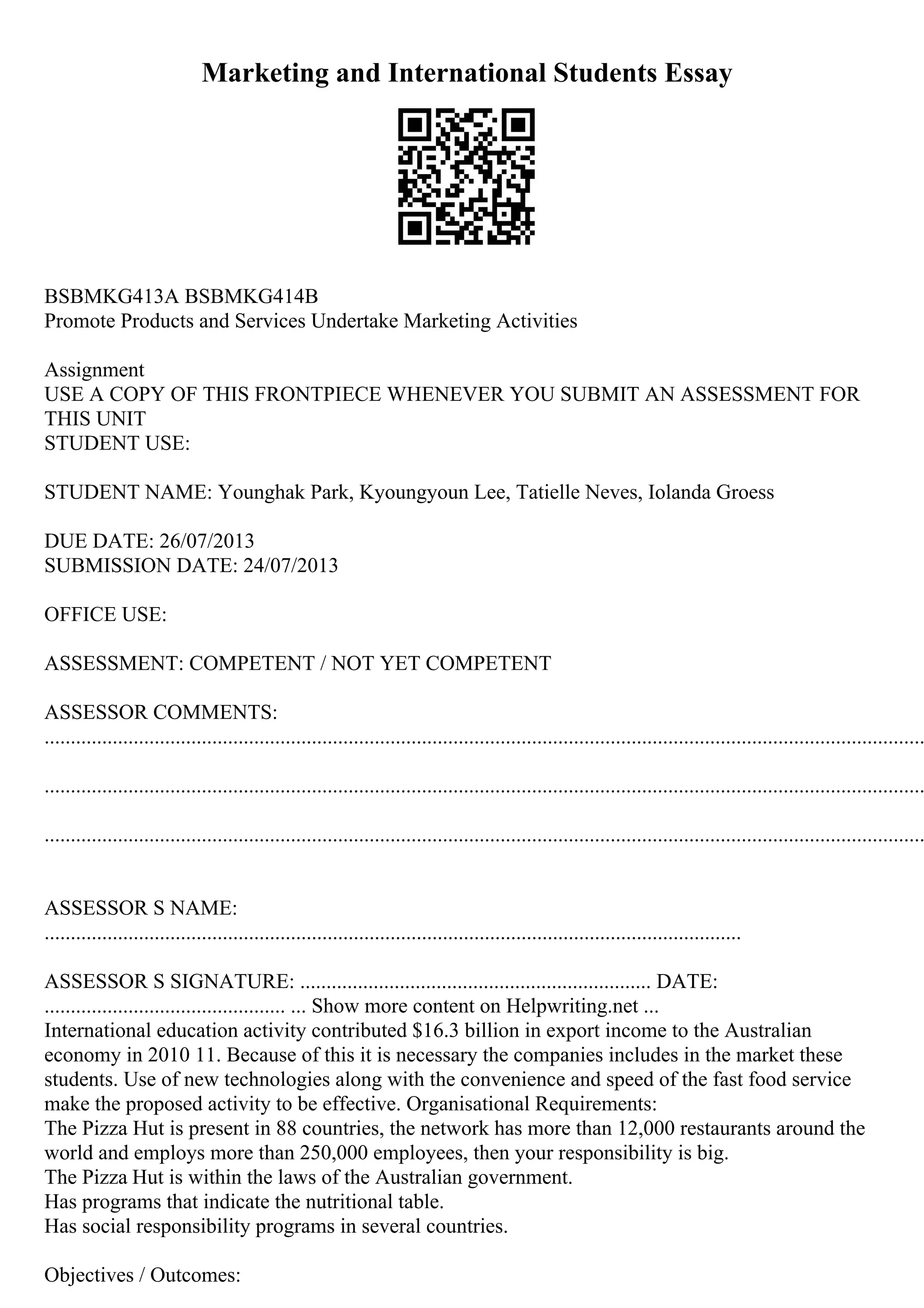 Contoh Essay Dalam Bahasa Inggris Tentang Diri Sendiri | PDF