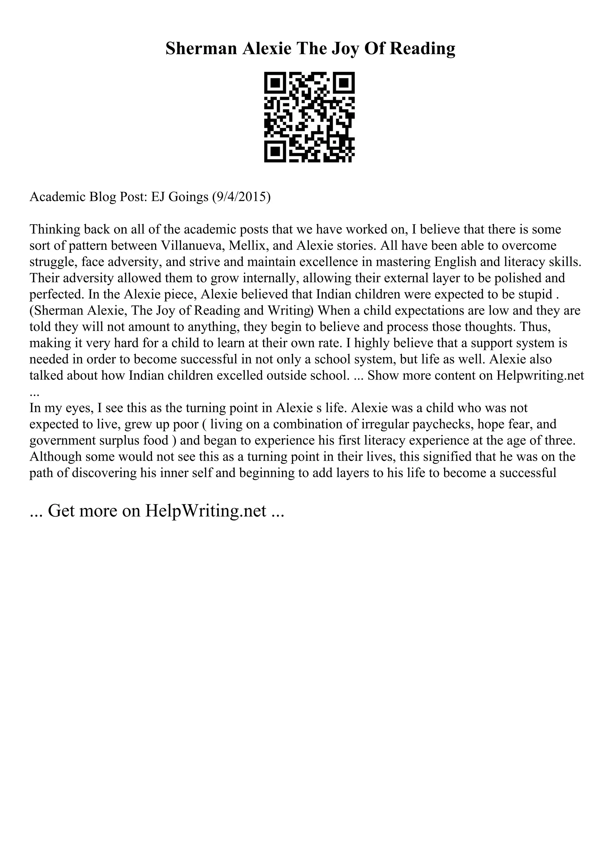 Contoh Essay English Spm Continuous Writing | PDF