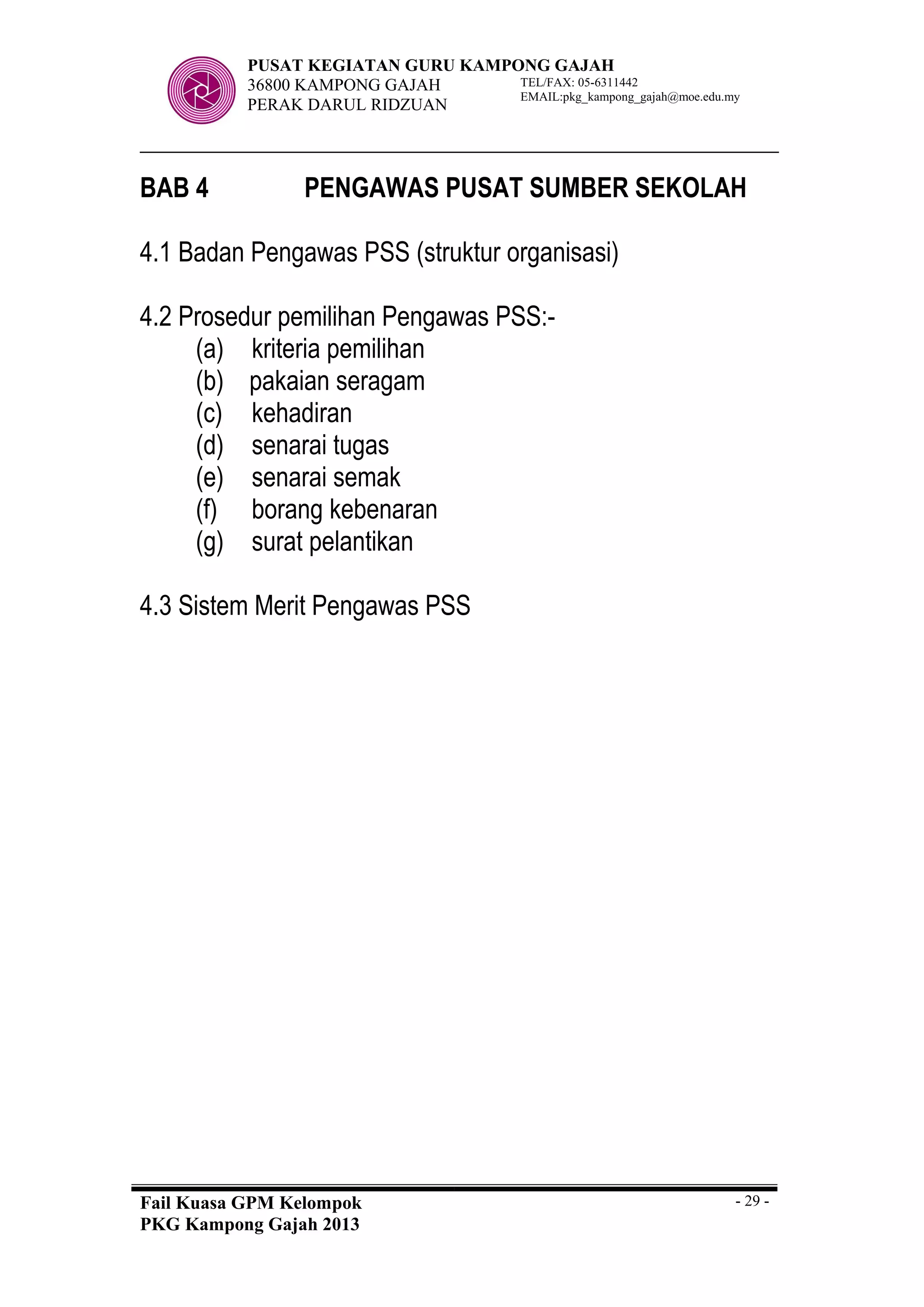 Contoh fail kuasa gpm pkg kampong gajah | PDF | Free Download