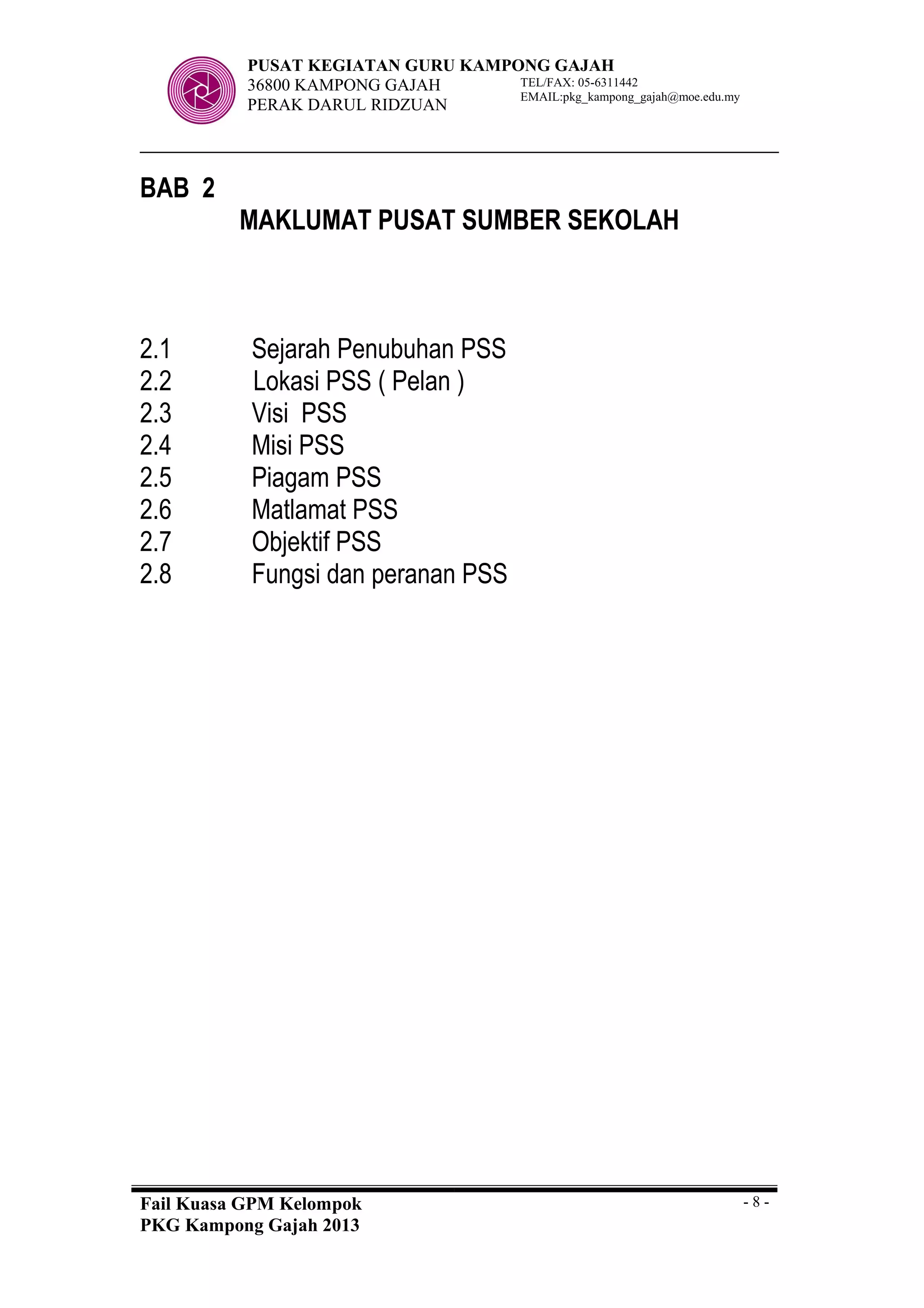 Contoh fail kuasa gpm pkg kampong gajah | PDF | Free Download