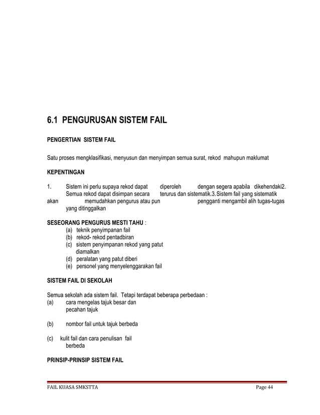 Contoh fail kuasa gpm pkg kampong gajah | PDF