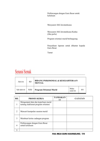 Contoh fail meja gbksm | DOC