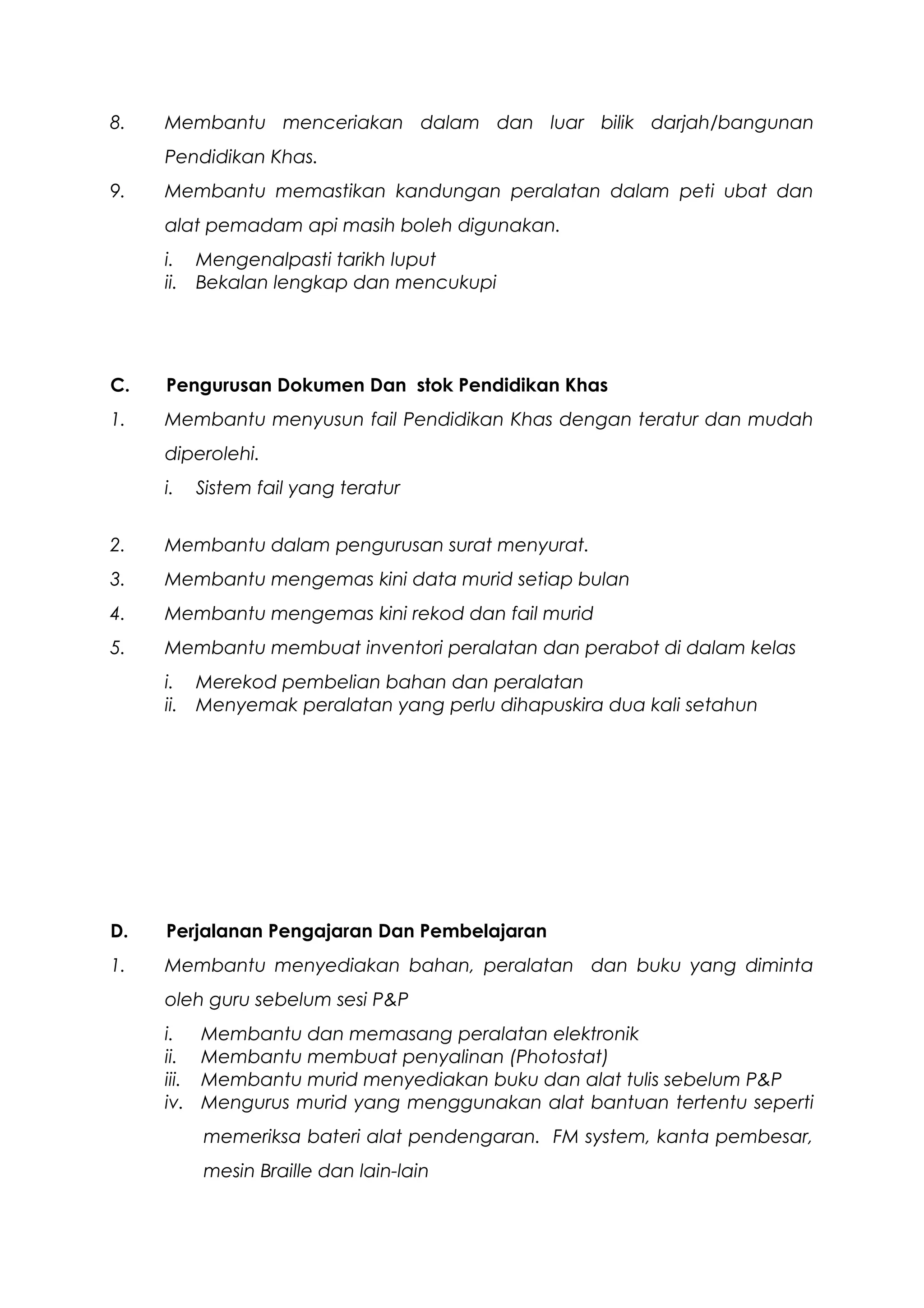 Contoh fail meja ppm | DOC