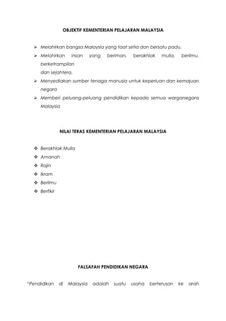 Contoh fail meja ppm | DOC