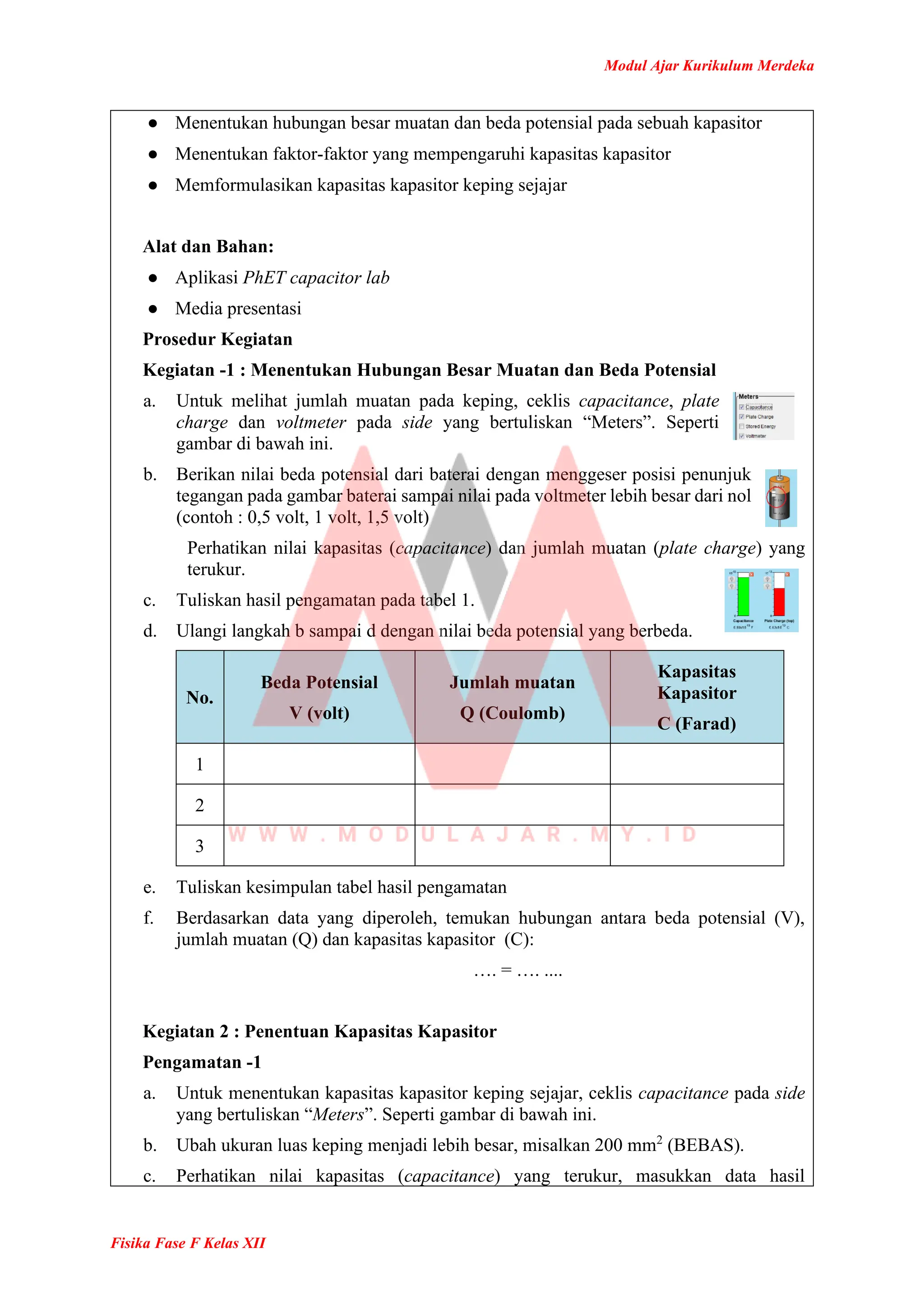 Modul Ajar Fisika Kelas 12 Kurikulum Merdeka | PDF