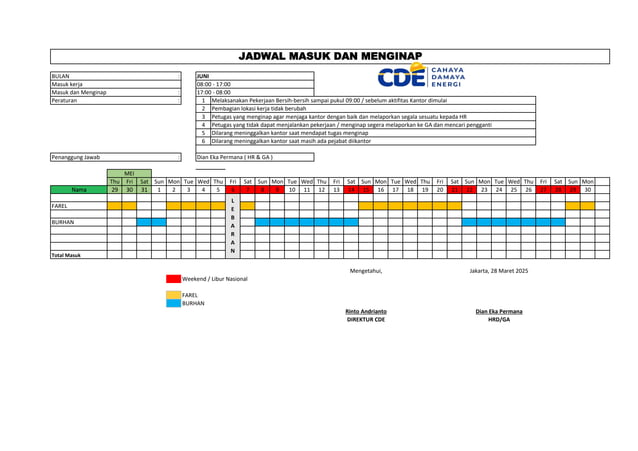 Contoh Format Jadwal masuk dan lembur Karyawan.pdf