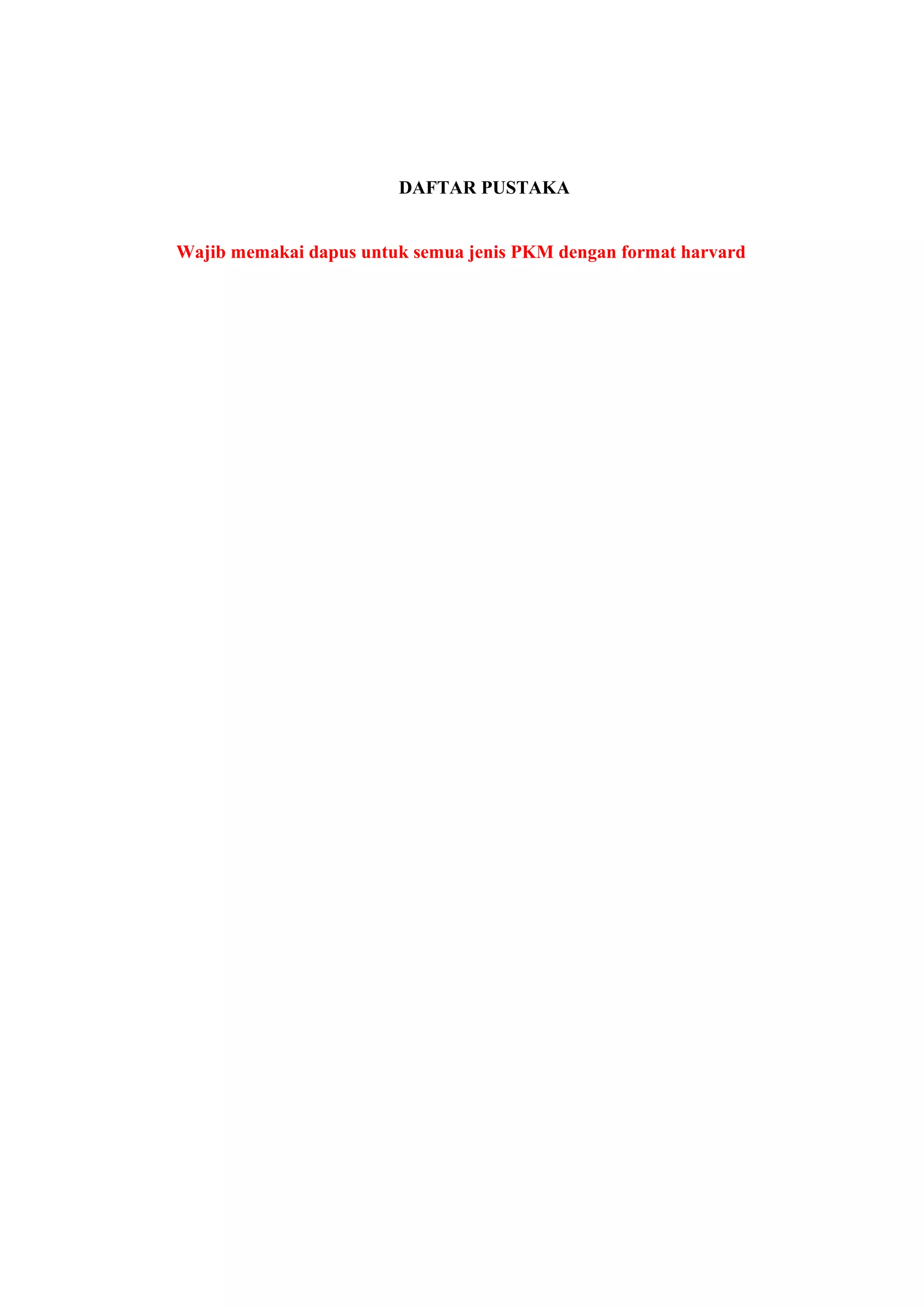 Contoh format pkm 2013 | DOC