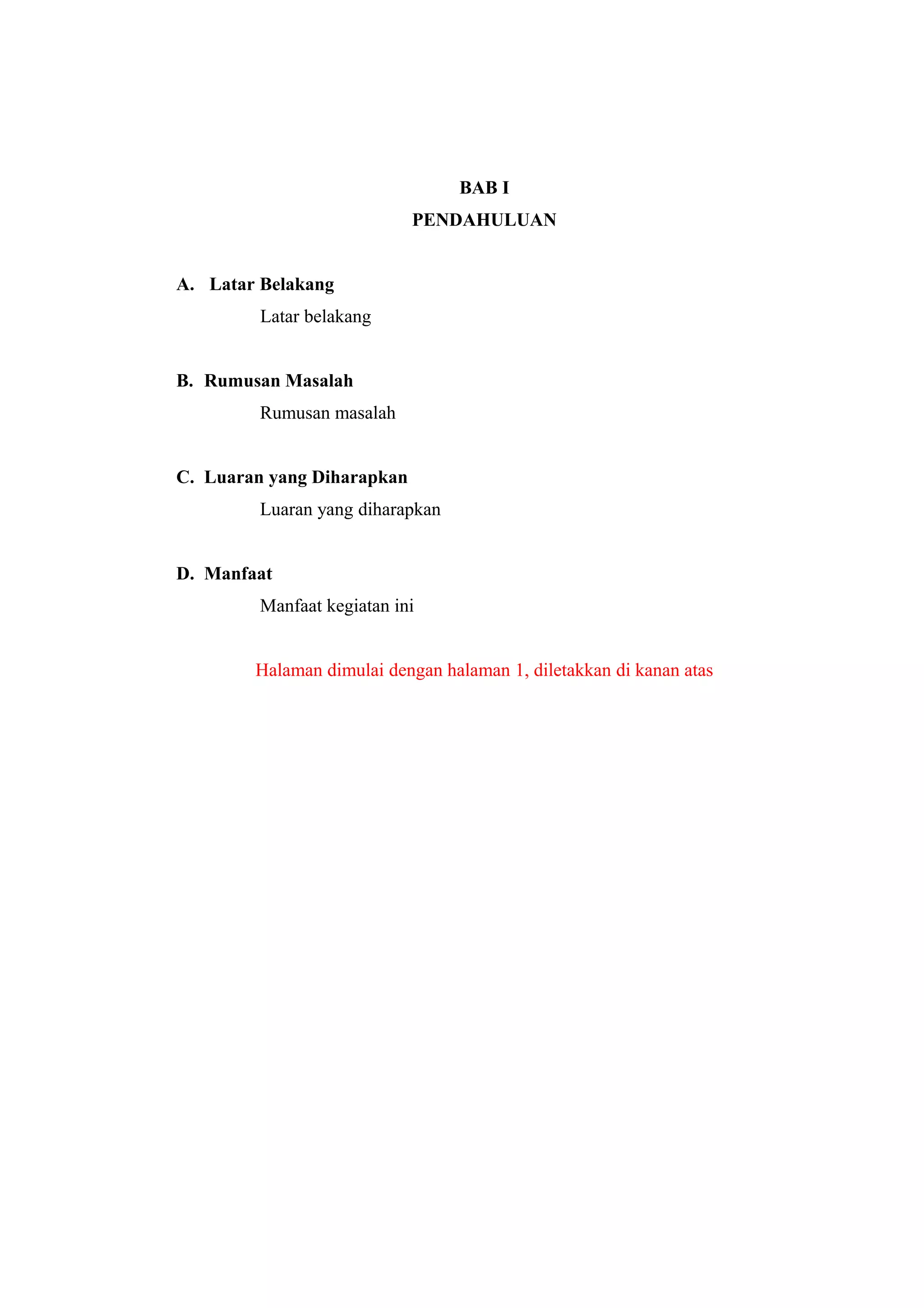 Contoh format pkm 2013 | DOC