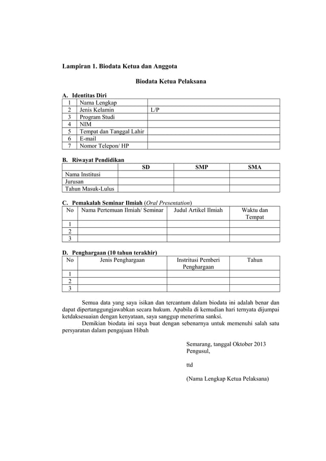 Contoh format pkm 2013 | PDF