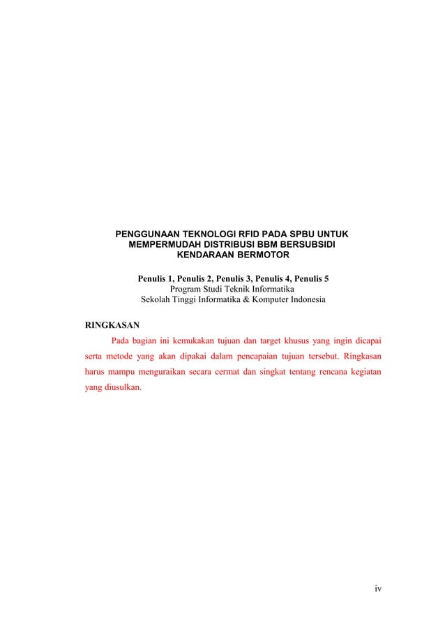 Contoh format proposal pkm gt | DOC