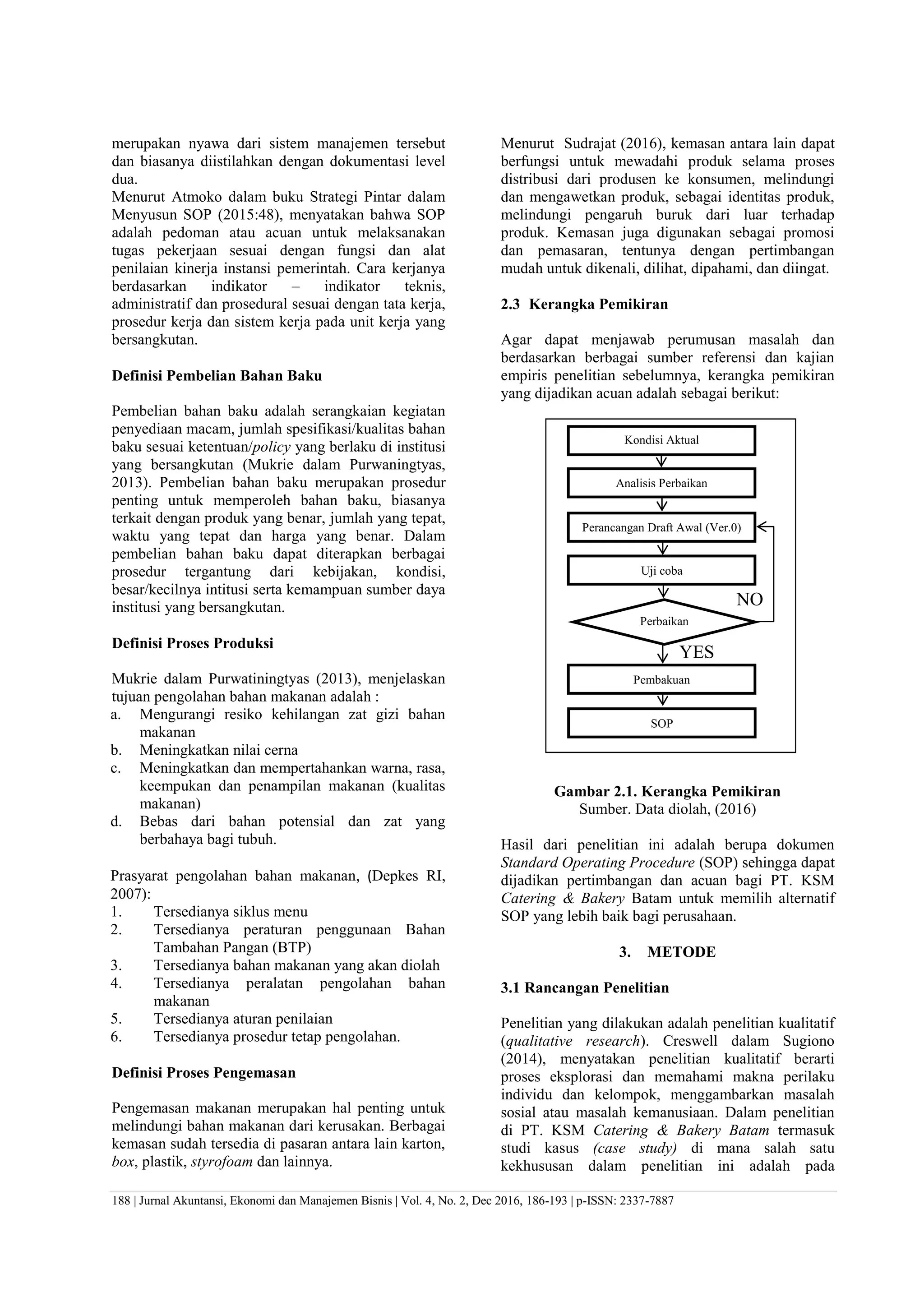 Contoh SOP PERANCANGAN STANDARD OPERATING PROCEDURE (SOP) PROSES ...