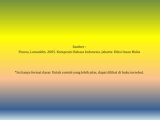 Contoh Format Surat | PPTX