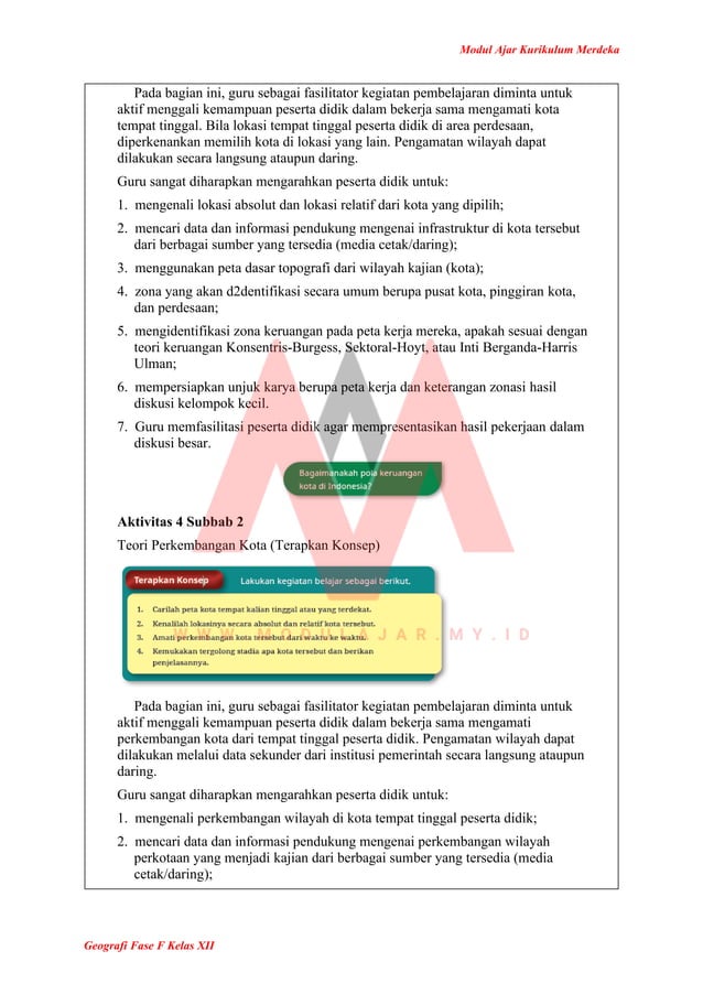 Modul Ajar Geografi Kelas 12 Kurikulum Merdeka | PDF