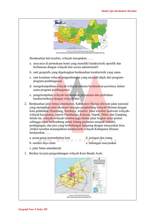 Modul Ajar Geografi Kelas 12 Kurikulum Merdeka | PDF