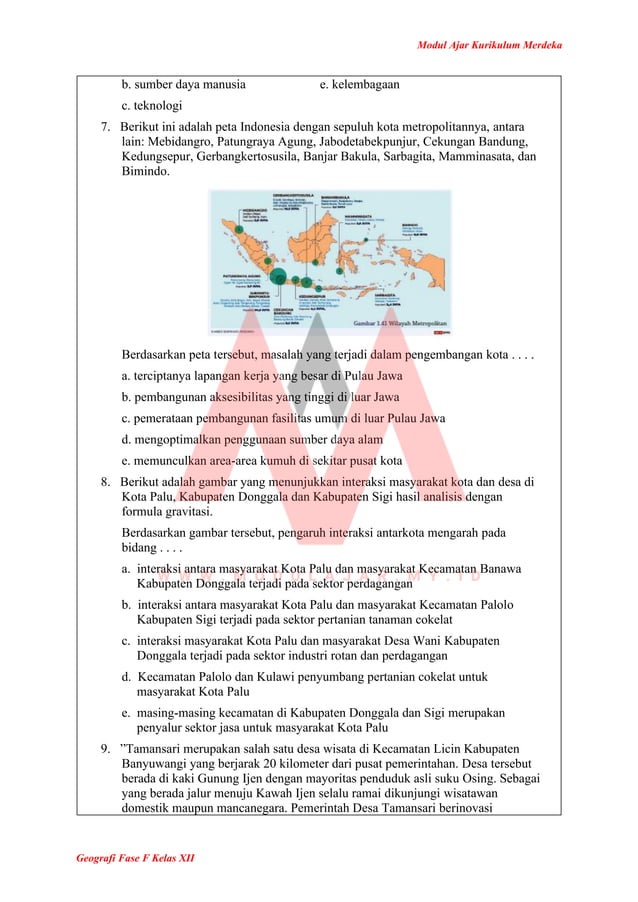 Modul Ajar Geografi Kelas 12 Kurikulum Merdeka | PDF
