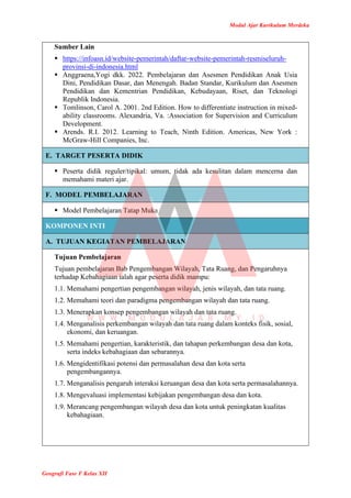Modul Ajar Geografi Kelas 12 Kurikulum Merdeka | PDF