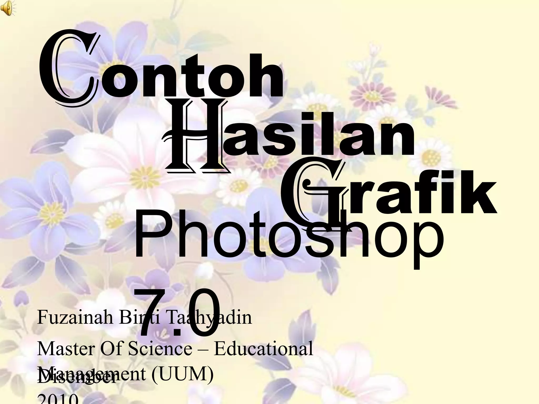 Contoh grafik photoshop | PPSX