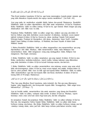 Contoh hadis ahad | DOCX