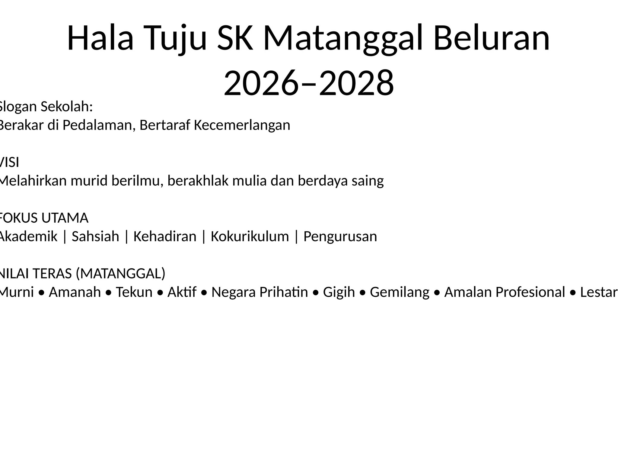 CONTOH HALA TUJU SEKOLAH 2026 hingga 2028.pptx