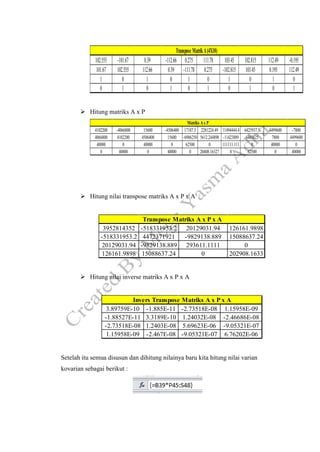Contoh hitung perataan lanjut teknik geodesi | PDF