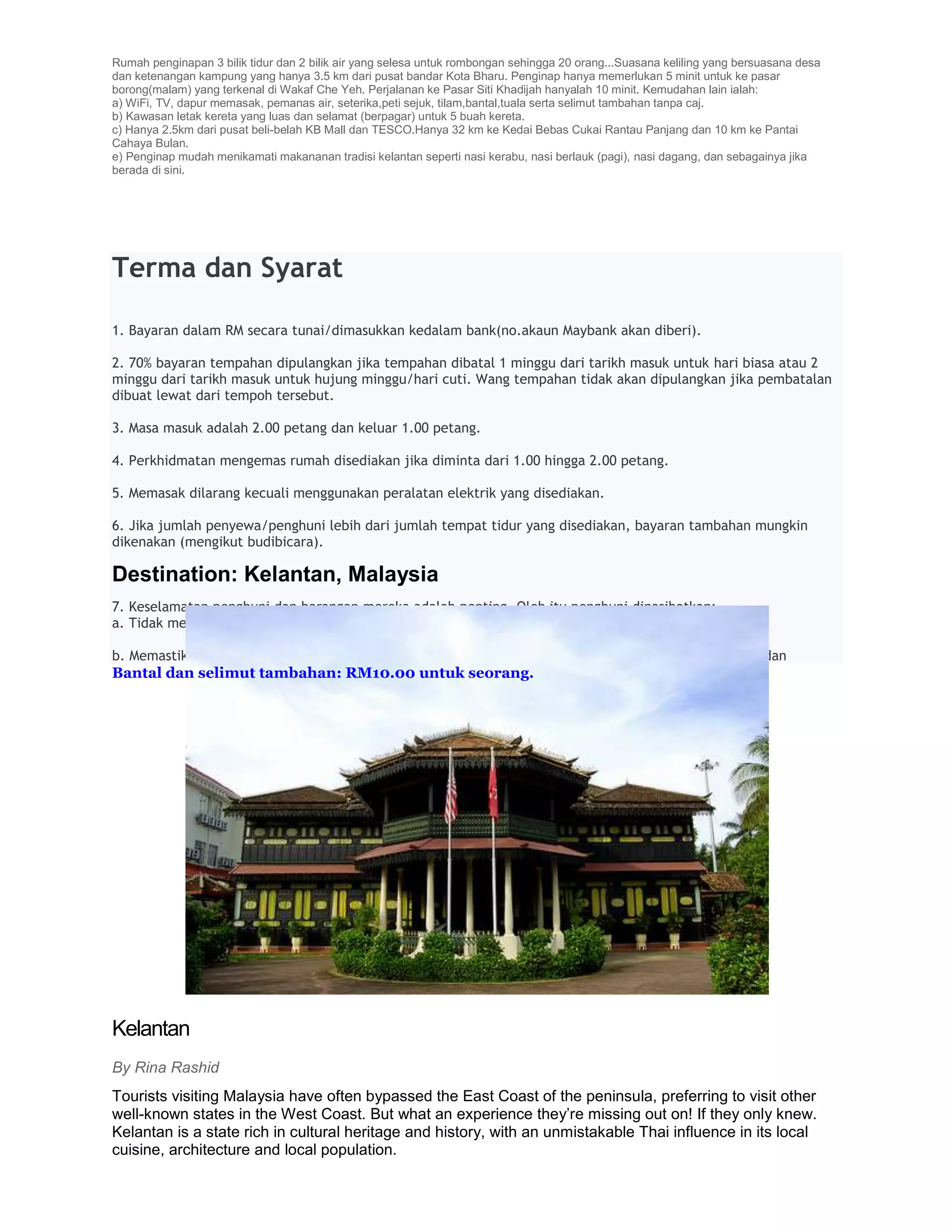 Contoh homestay | DOCX