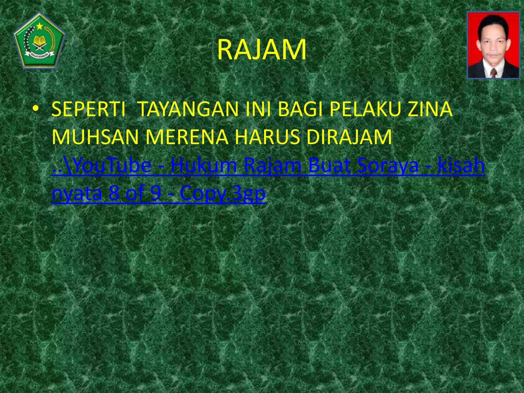 Contoh hukuman zina | PPTX