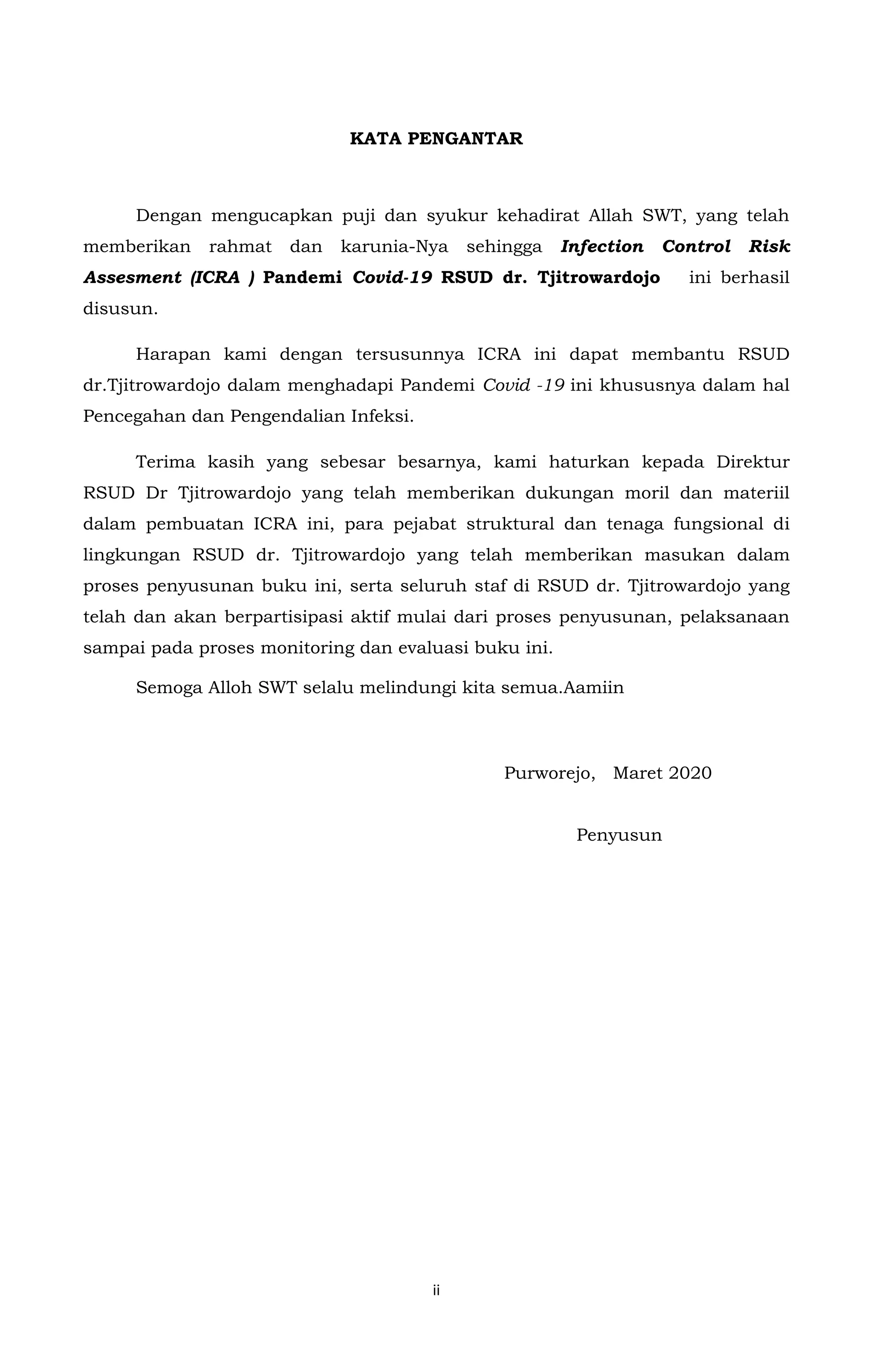 ICRA dan POA Puskesmas untuk pembelajaran | PDF