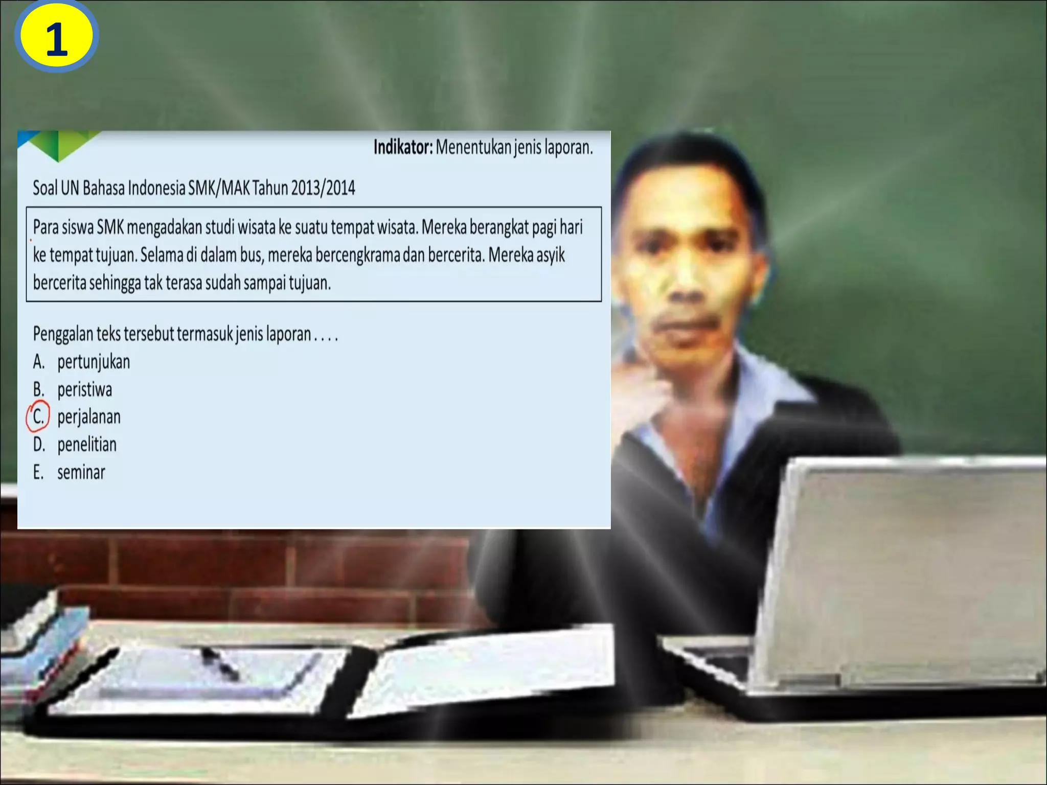 Contoh indikator pembuatan soal un bin | PPT