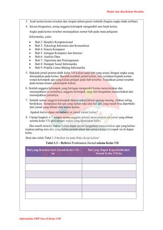 Modul Ajar Informatika Kelas 8 Kurikulum Merdeka | PDF