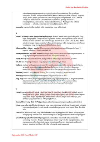 Modul Ajar Informatika Kelas 8 Kurikulum Merdeka | PDF