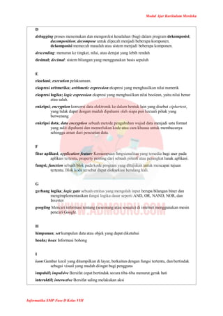 Modul Ajar Informatika Kelas 8 Kurikulum Merdeka | PDF