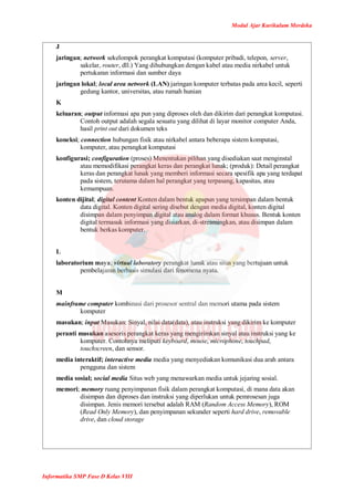 Modul Ajar Informatika Kelas 8 Kurikulum Merdeka | PDF