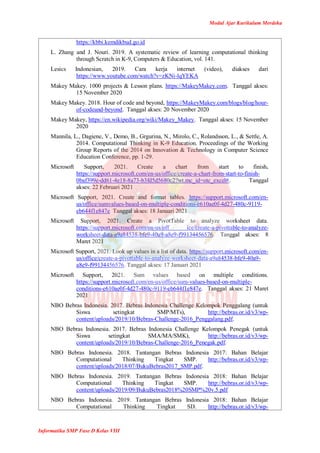 Modul Ajar Informatika Kelas 8 Kurikulum Merdeka | PDF