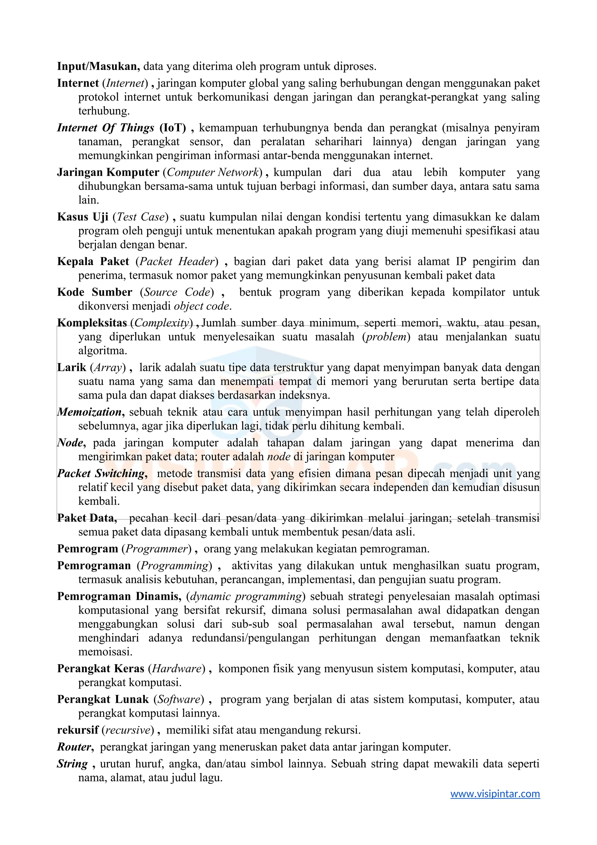 Modul Ajar Informatika SMA Kelas 11 Kurikulum Merdeka | DOCX