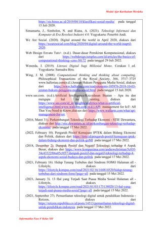 Modul Ajar Informatika Kelas 12 Kurikulum Merdeka | PDF