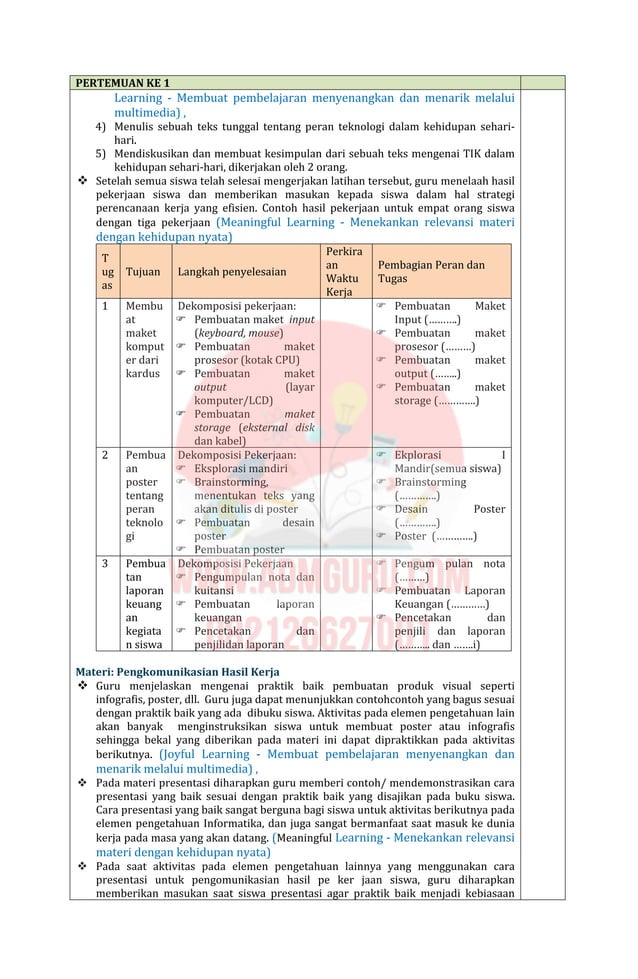 Modul Ajar Informatika Kelas 7 Deep Learning | PDF