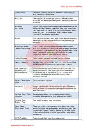 Modul Ajar Informatika Kelas 9 Kurikulum Merdeka | PDF